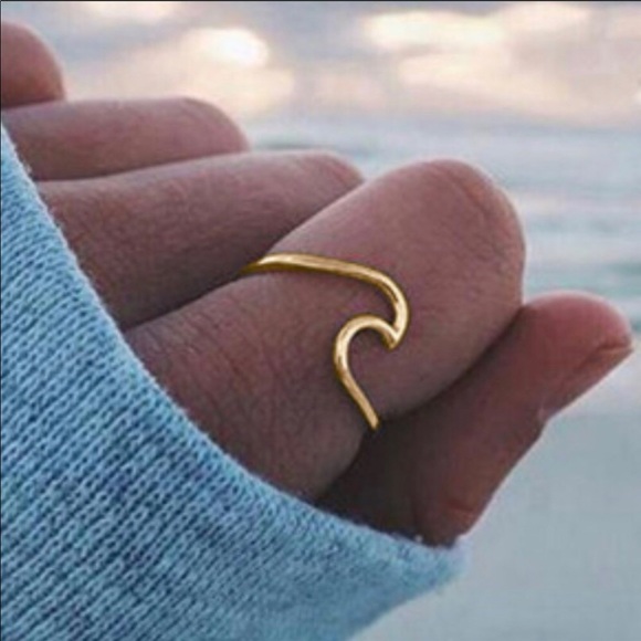 Jewelry | Gold Ocean Wave Ring | Poshmark